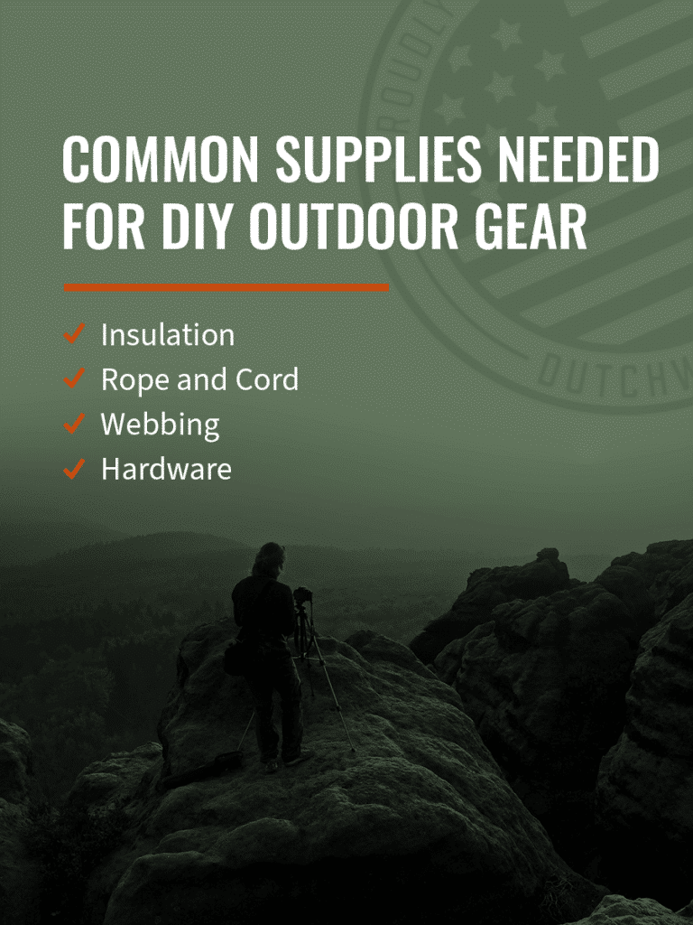 How to Make Your Own Outdoor Gear | DutchWare